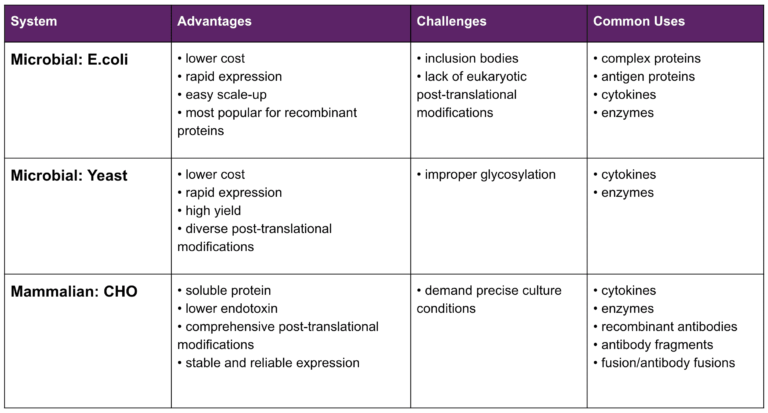 Mammalian or Microbial? Considerations When Choosing an Expression ...