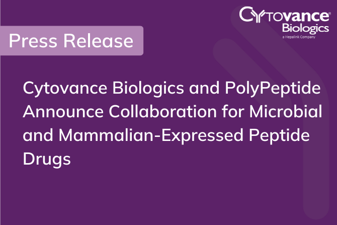 Cytovance Biologics and PolyPeptide Announce Collaboration for ...